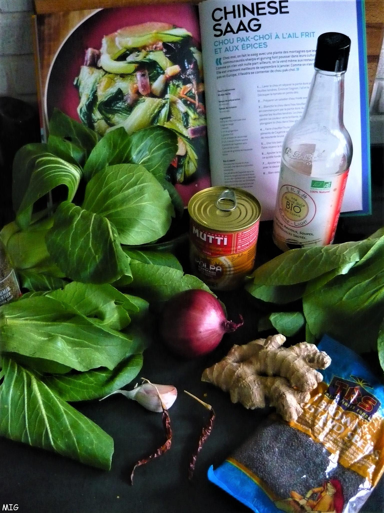 Chinese Saag (Chou Pak-Choï à l’Ail Frit et aux Epices) – Mes ...