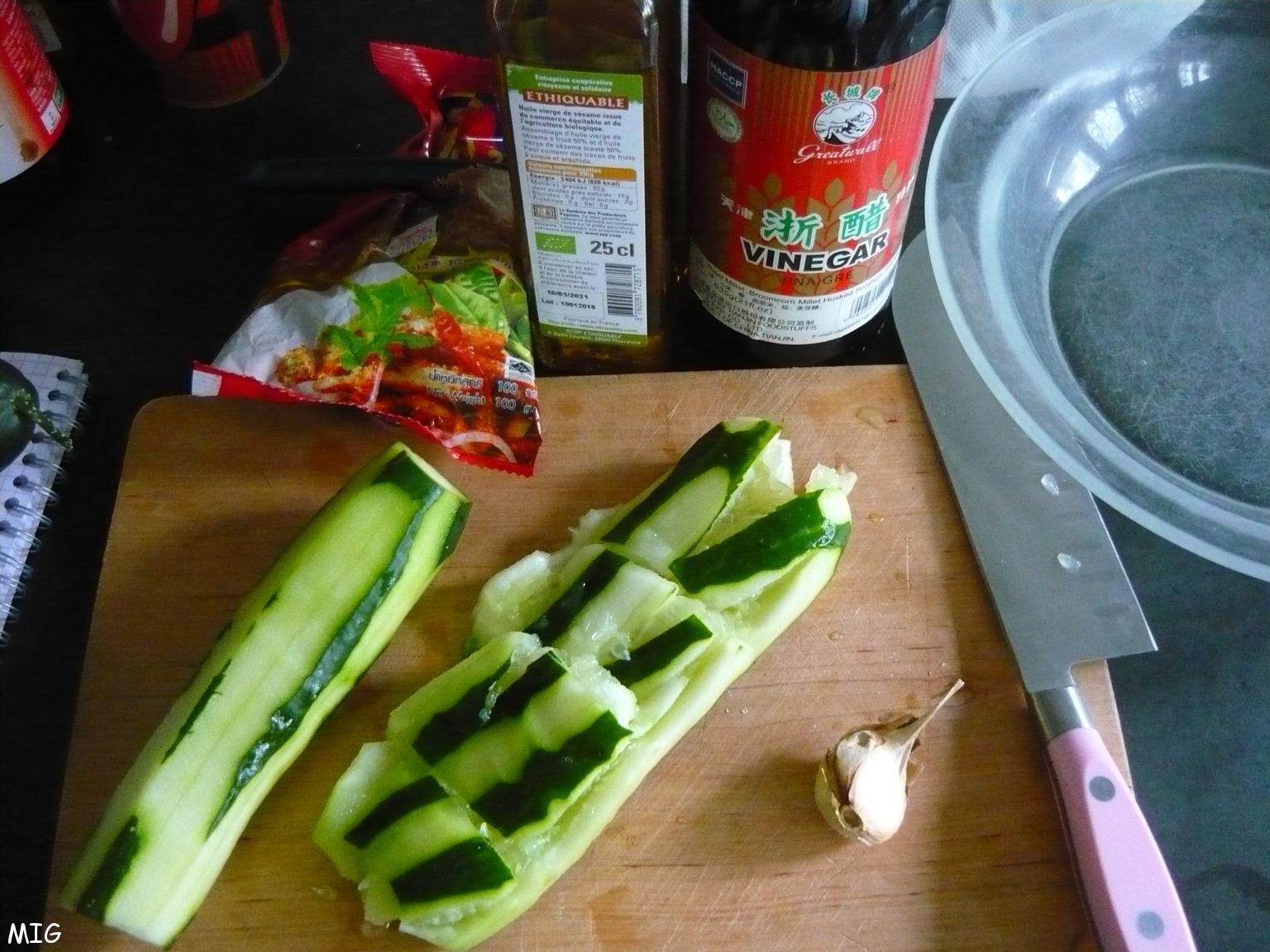 Salade de Concombre Chinoise – Mes Inspirations Gourmandes